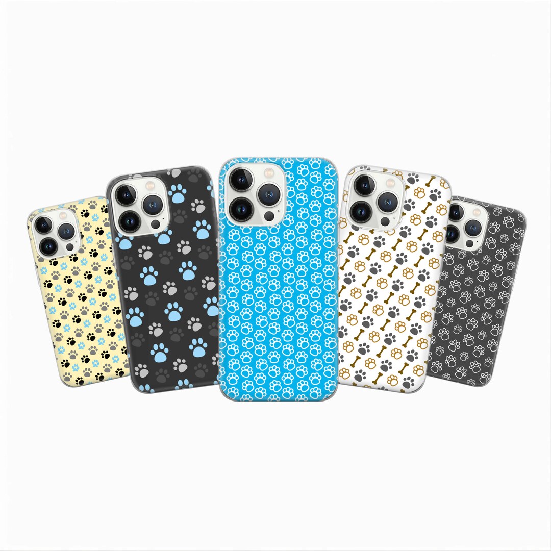 Dog Paw Print Phone Case Pet Parent Cover for iPhone 16 Pro, 15, 14, 13 ...