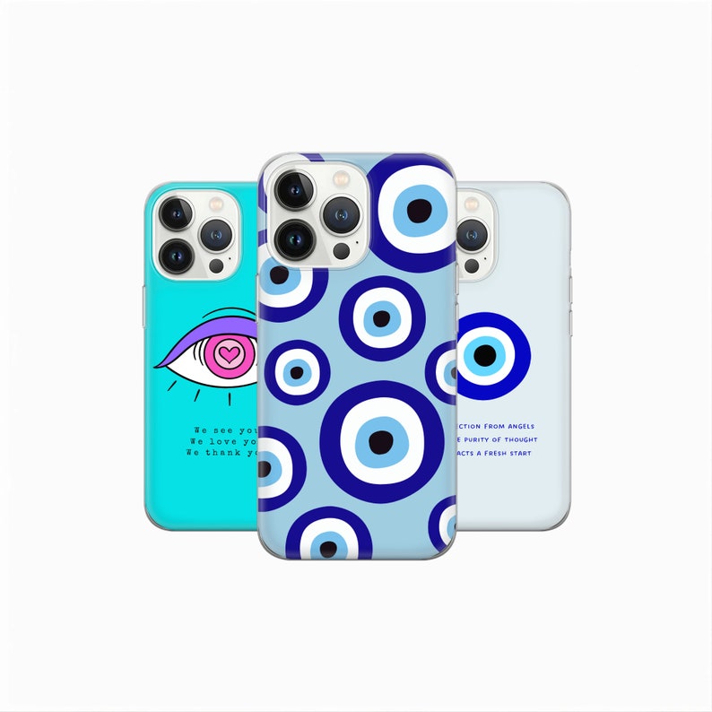 Eye Symbol Phone Case Evileye Cover for iPhone 15pro, 14, 13, 12, 11 ...