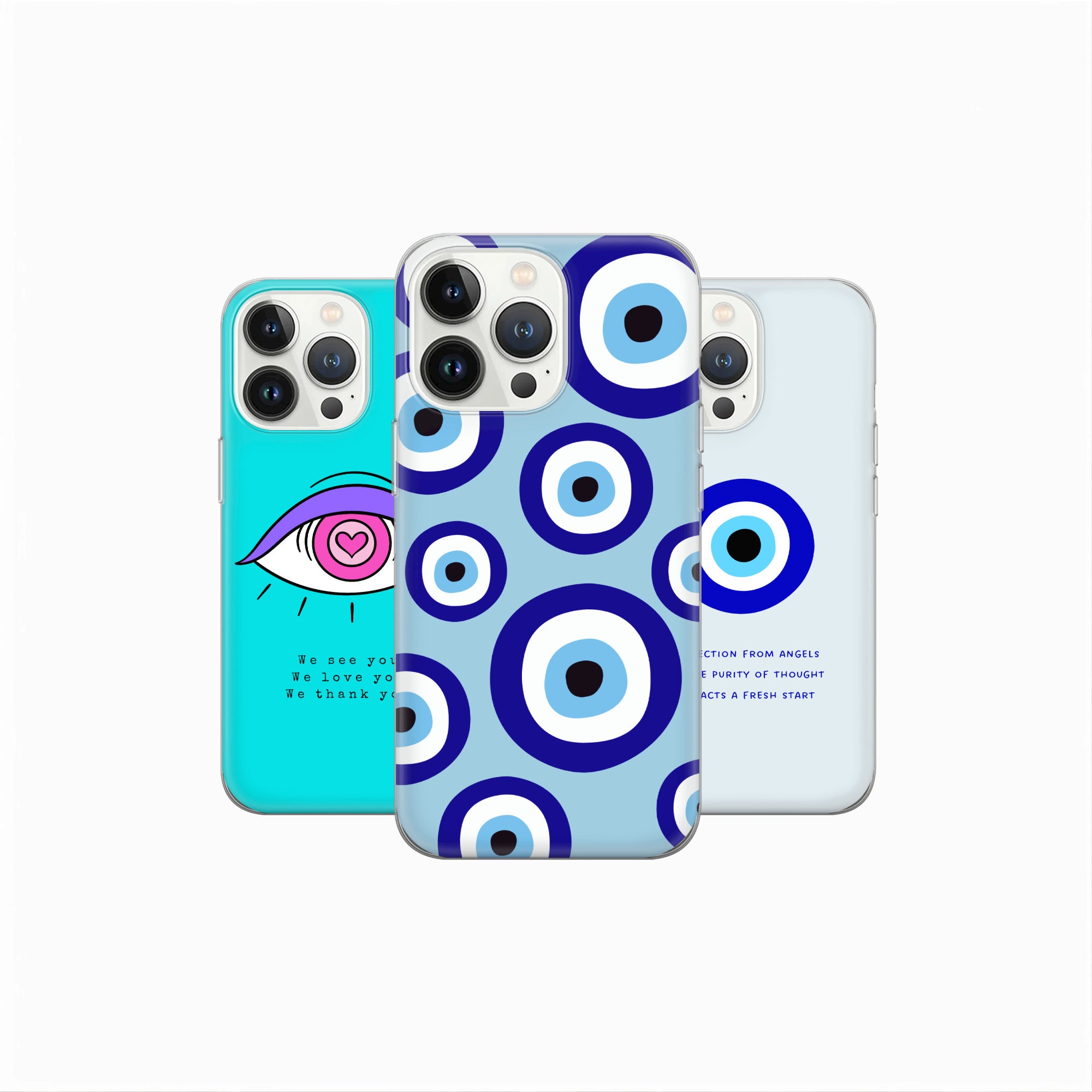 Eye Symbol Phone Case Evileye Cover for iPhone 15pro, 14, 13, 12, 11 ...