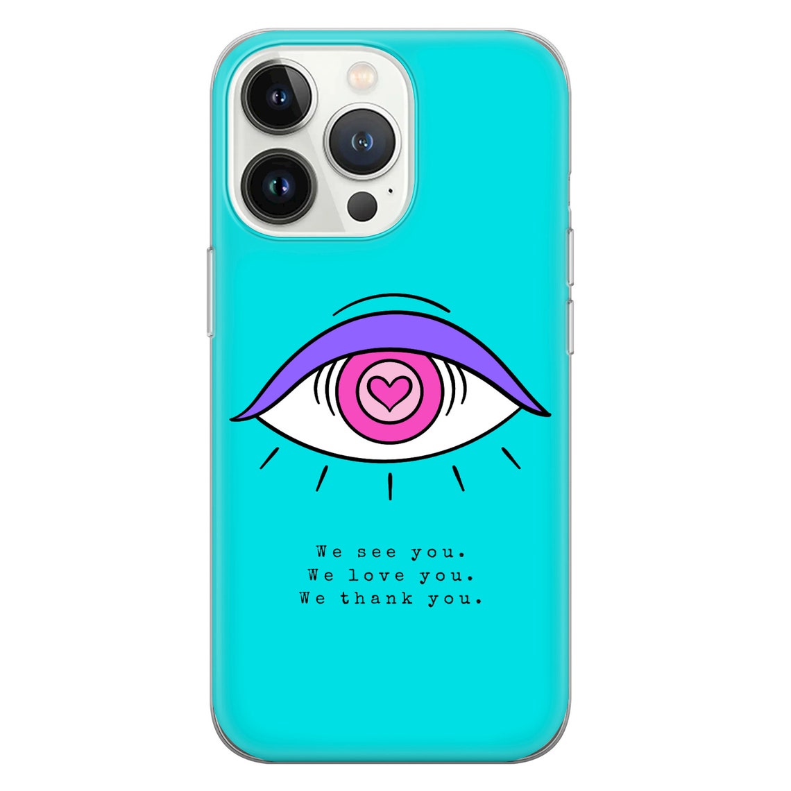Eye Symbol Phone Case Evileye Cover for iPhone 15pro, 14, 13, 12, 11 ...