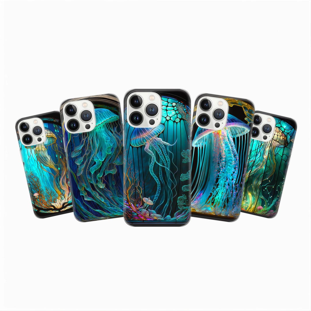 Jellyfish Phone Case Underwater Cover for iPhone 17 Pro Max, 16e, 15 ...