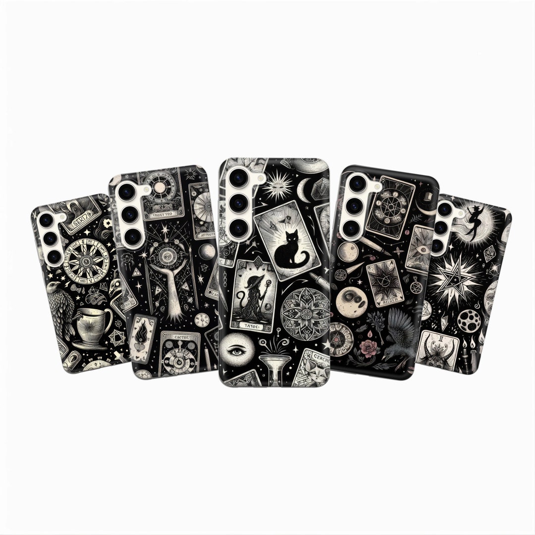 Capa de celular com cartas de tarô de bruxaria para Samsung Galaxy S24 ...