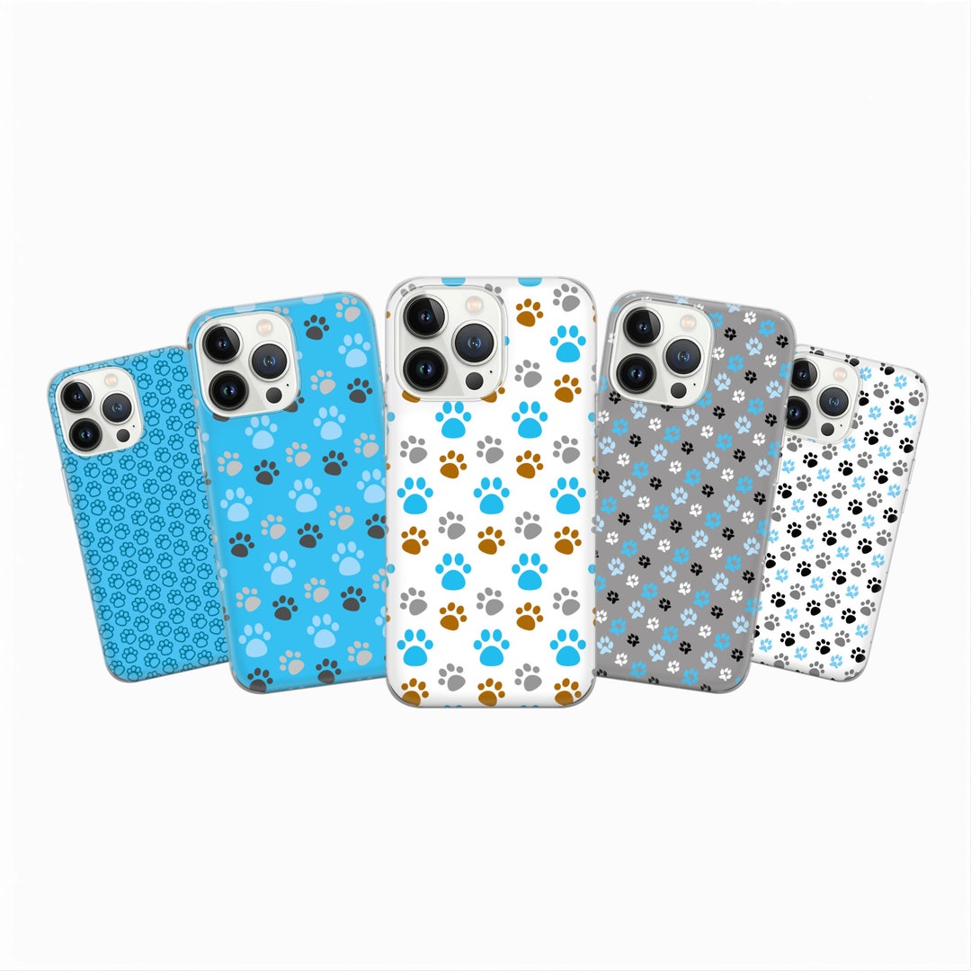 Dog Paw Print Phone Case Canine Cover for iPhone 17, 16 Pro, 15, 14, 13 ...
