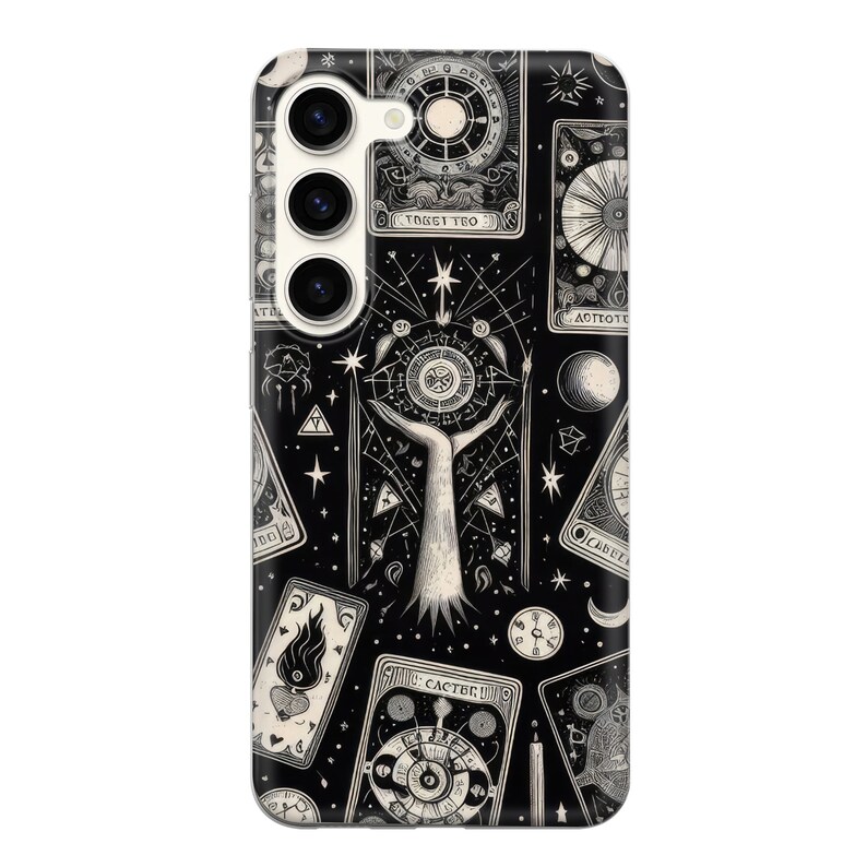 Capa de celular com cartas de tarô de bruxaria para Samsung Galaxy S24 ...