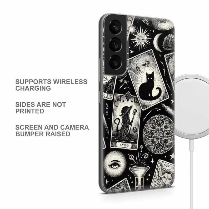 Capa de celular com cartas de tarô de bruxaria para Samsung Galaxy S24 ...