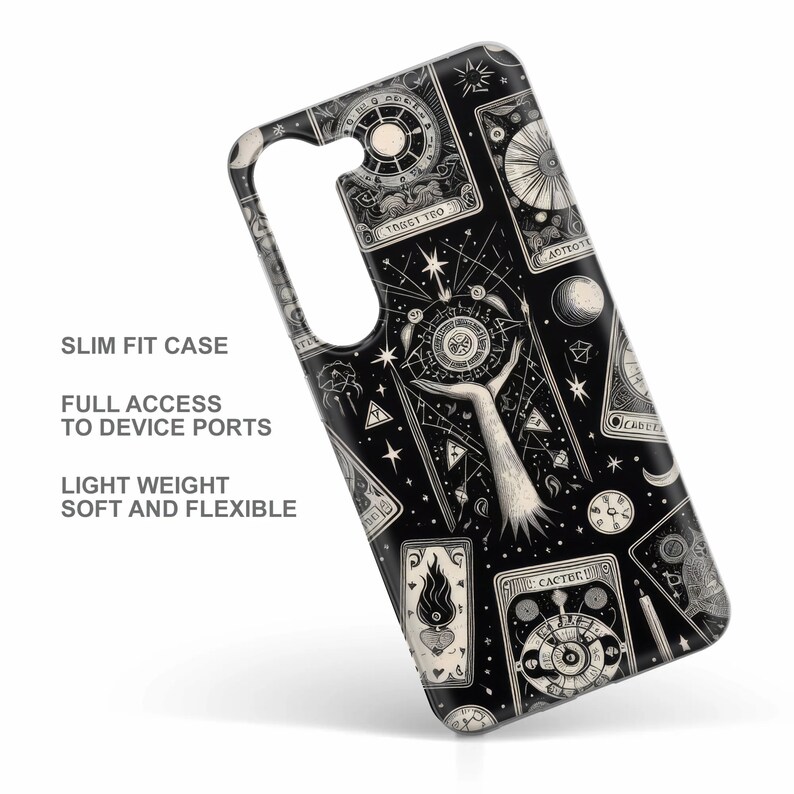 Capa de celular com cartas de tarô de bruxaria para Samsung Galaxy S24 ...