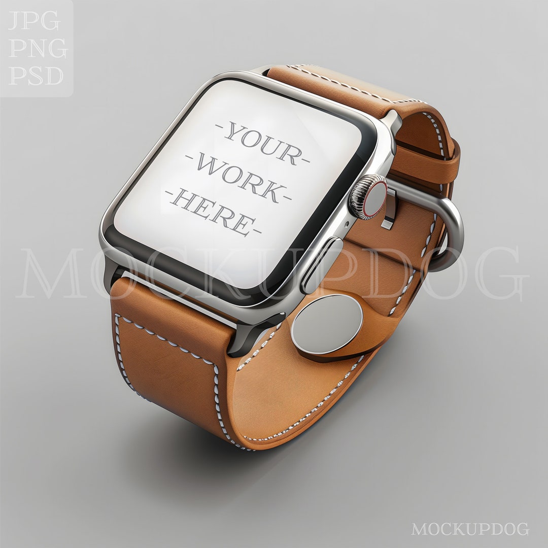 Mockup Apple Watch Face Wallpaper PSD JPG PNG Smartwatch Digital Model ...