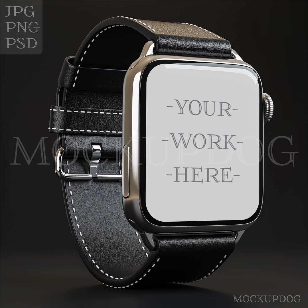 Mockup Apple Watch Face Wallpaper PSD JPG PNG Smartwatch Digital Model ...
