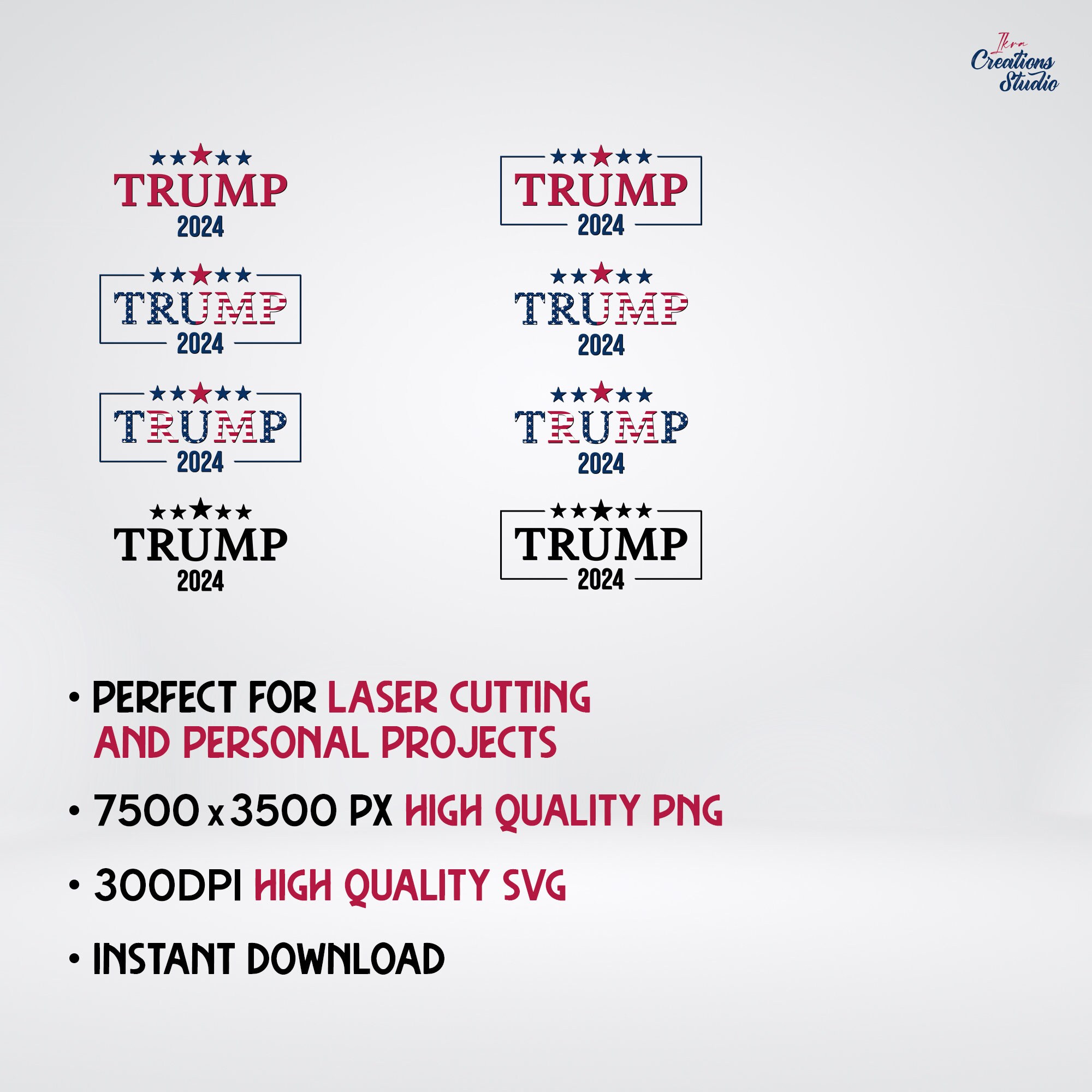 Trump 2024 SVG Bundle, President Trump PNG, Elections 2024, Republican ...