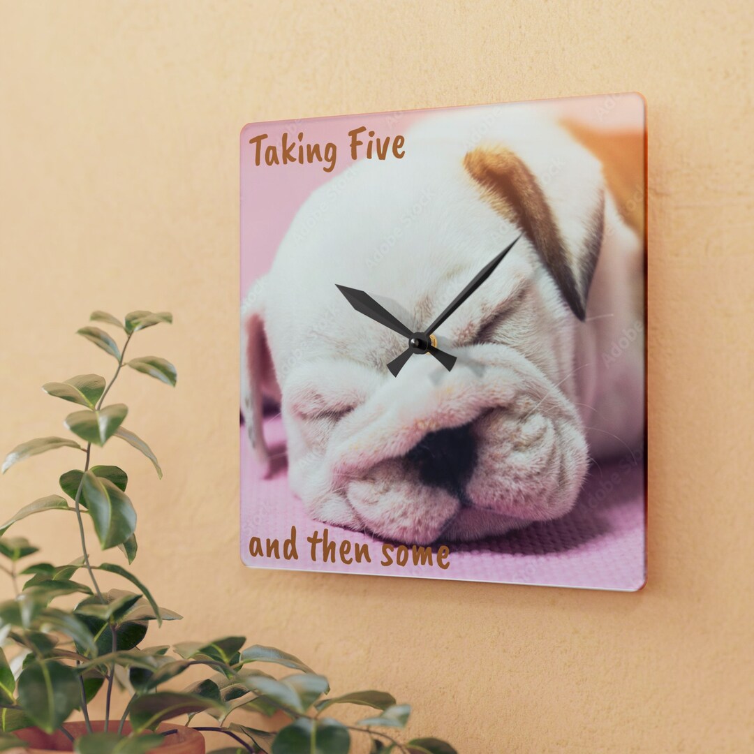 Bulldog Clock, Bulldog Mom, Bulldog Lovers, Gift for Her, Bridal Shower ...