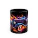 Hot Rod Coffee Mug, Car Lover Gift, Black Ceramic Mug - Etsy