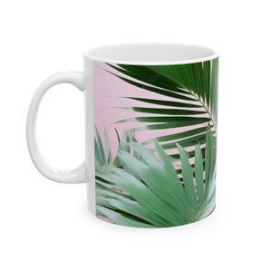 Tropical Coffee Mug, Palm Trees, Gift for Her, Tropical Vacation ...