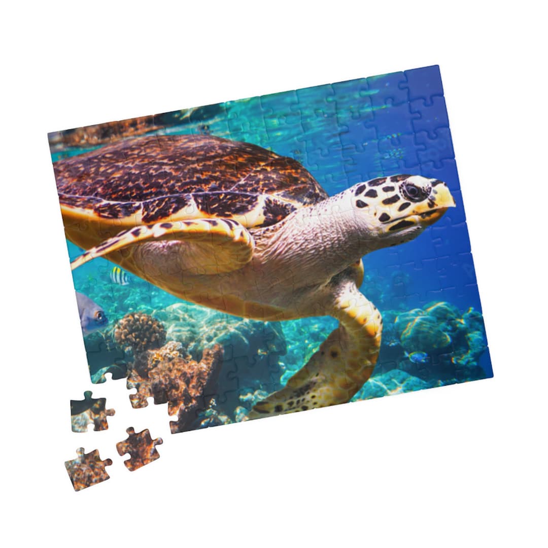 Sea Turtle Puzzle (110, 252, 520, 1014-piece), Ocean Turtle Puzzle ...