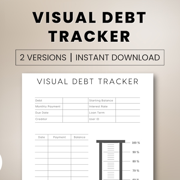 Debt Tracker - Etsy