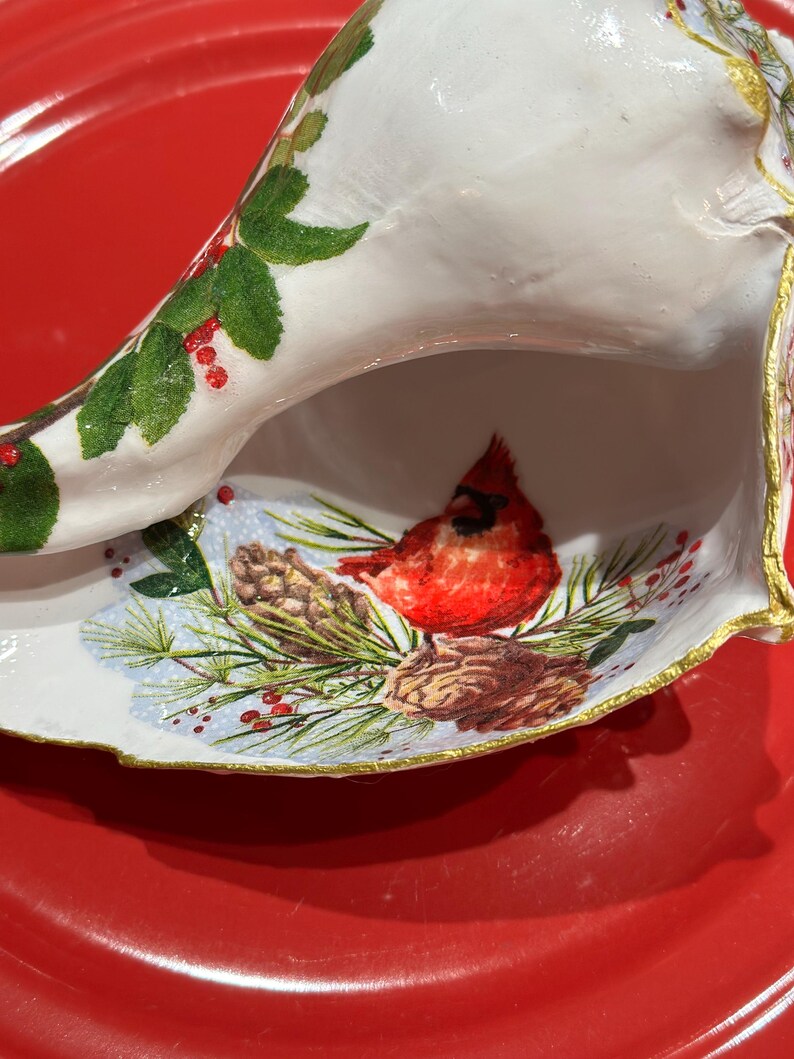 Decoupaged and Resined Whelk Shell - Etsy