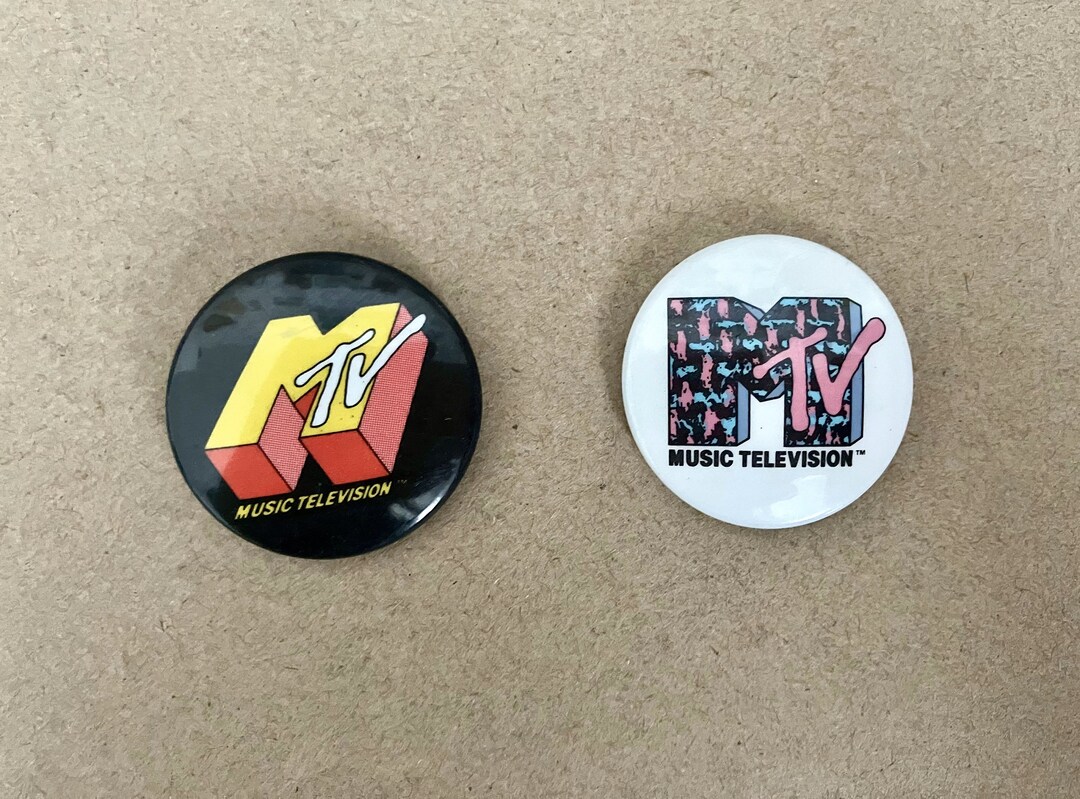 MTV 1986 Pinback Buttons - Etsy