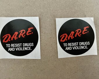 90s D.A.R.E. to Keep off Drugs Stickers Lion Sticker Roll 1 Each - Etsy