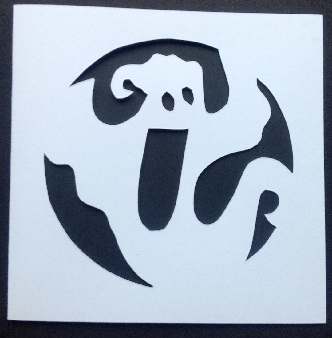 Ghost Paper Cut Card - Etsy
