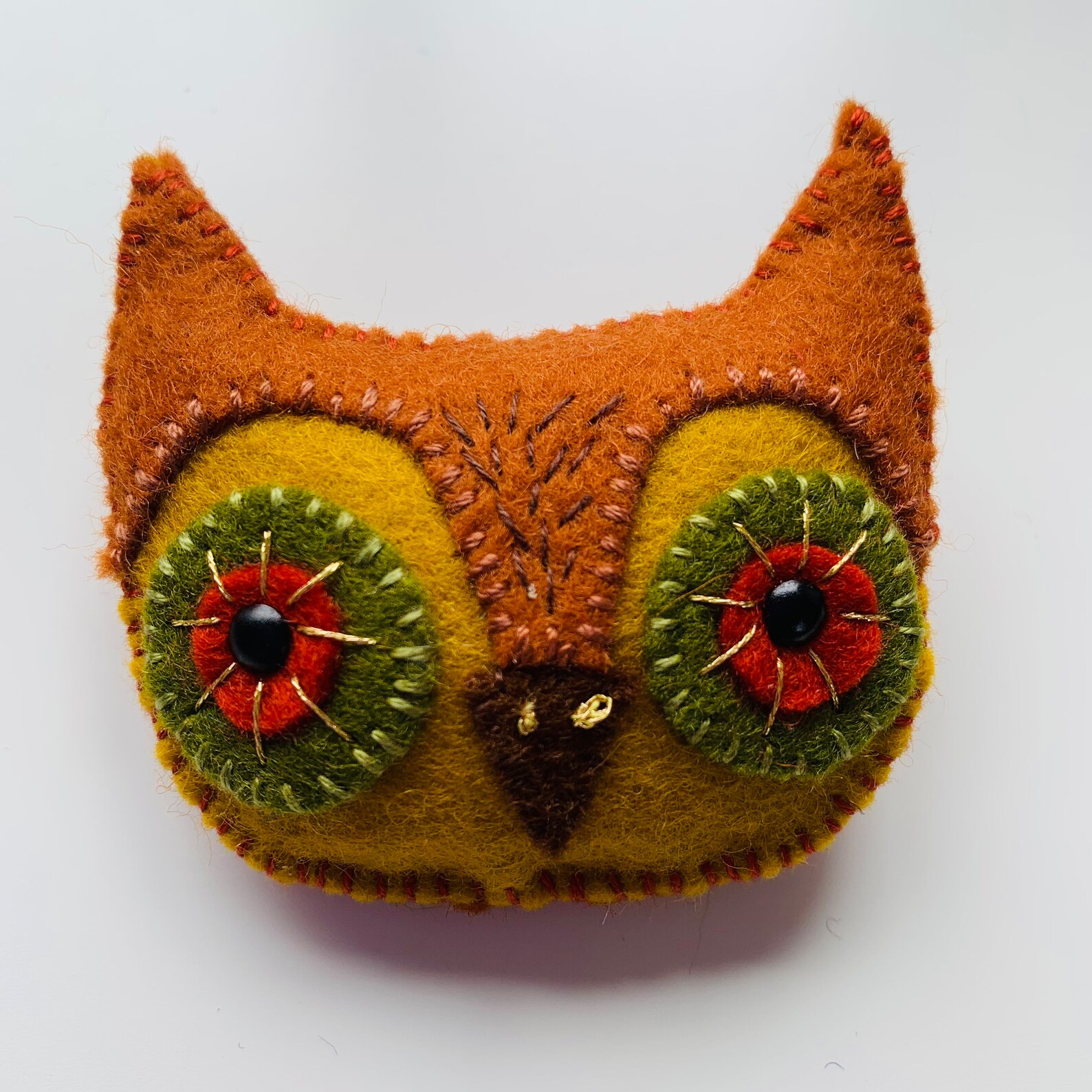 Felt Owl Brooch Pin Pattern and Tutorial Including Video - Etsy