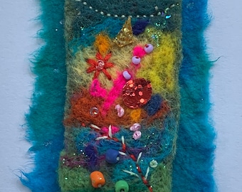 Needle Felted Card - Etsy