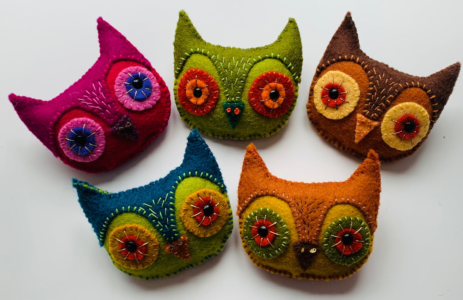 Felt Owl Brooch Pin Pattern and Tutorial Including Video - Etsy
