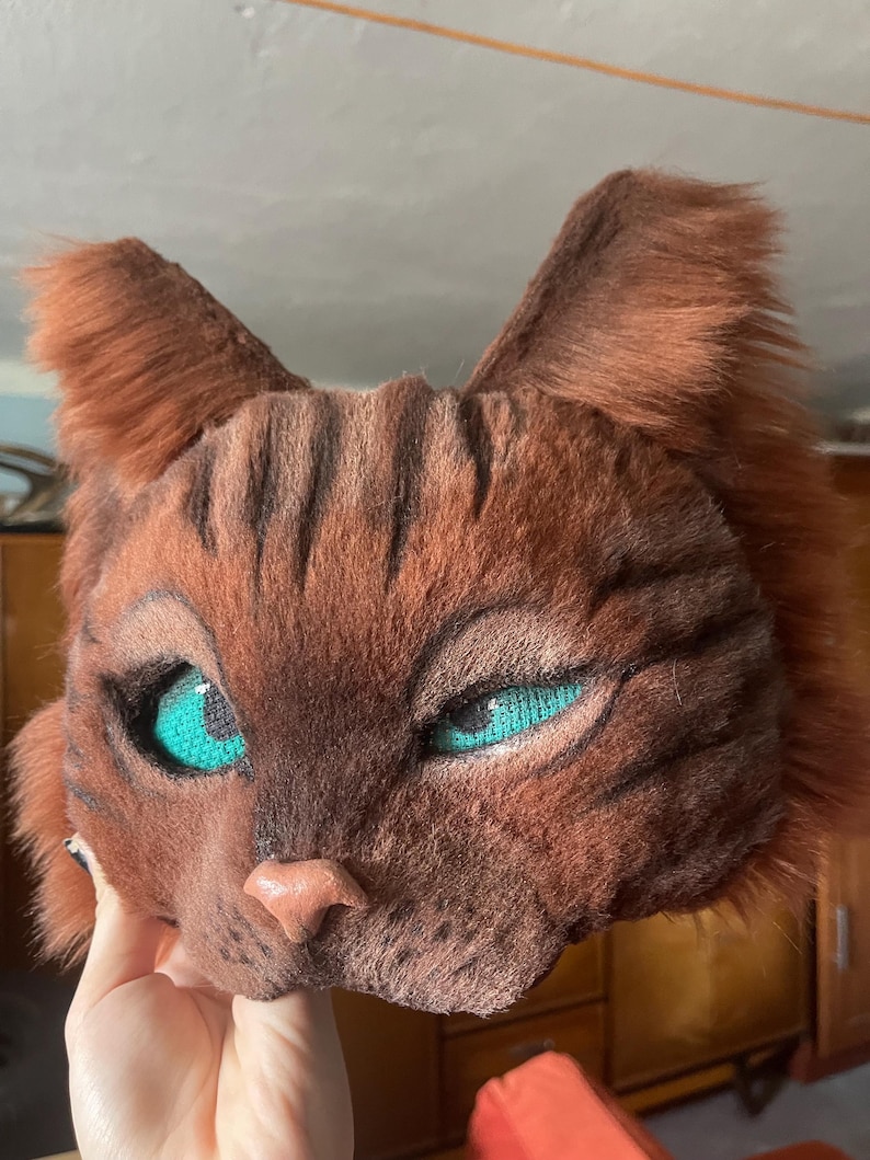 Brown Cat Therian Mask || Therian, Furry, Cosplay - Etsy Australia