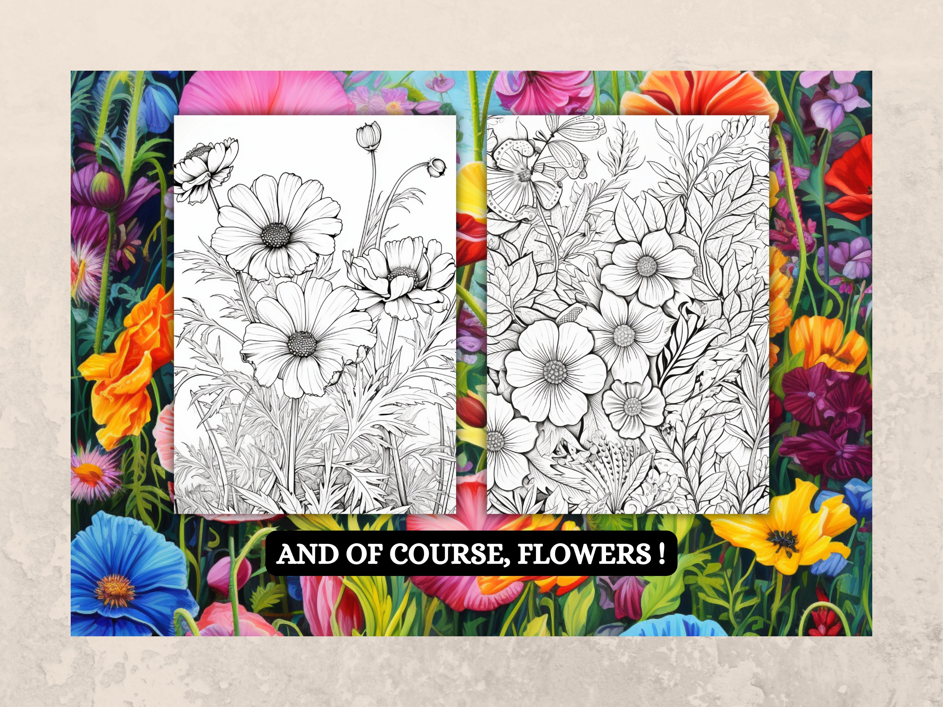 Printable Adult Coloring Book | 35 Spring Coloring Pages | Coloring ...