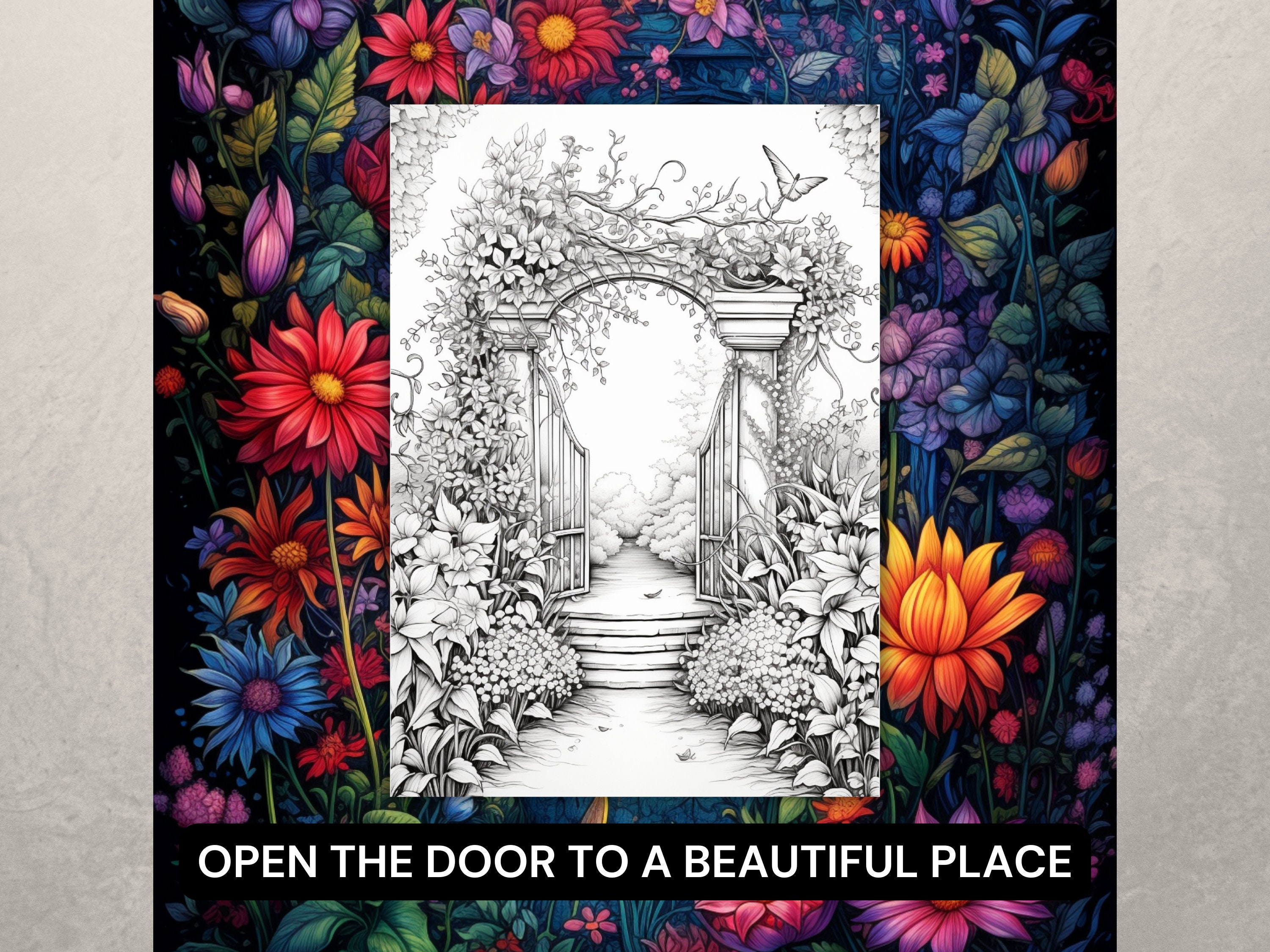 Adult Coloring Book | 50 Enchanted Forest Coloring Pages | Fantasy ...