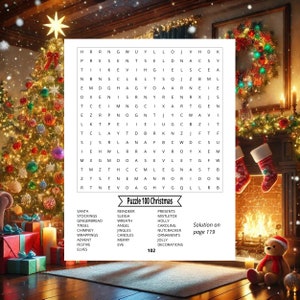 100-themed Word Search Puzzle Book: Printable, Fun & Relaxing Word ...