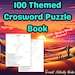 100-themed Crossword Puzzle Book: Printable, Fun & Relaxing Crosswords ...