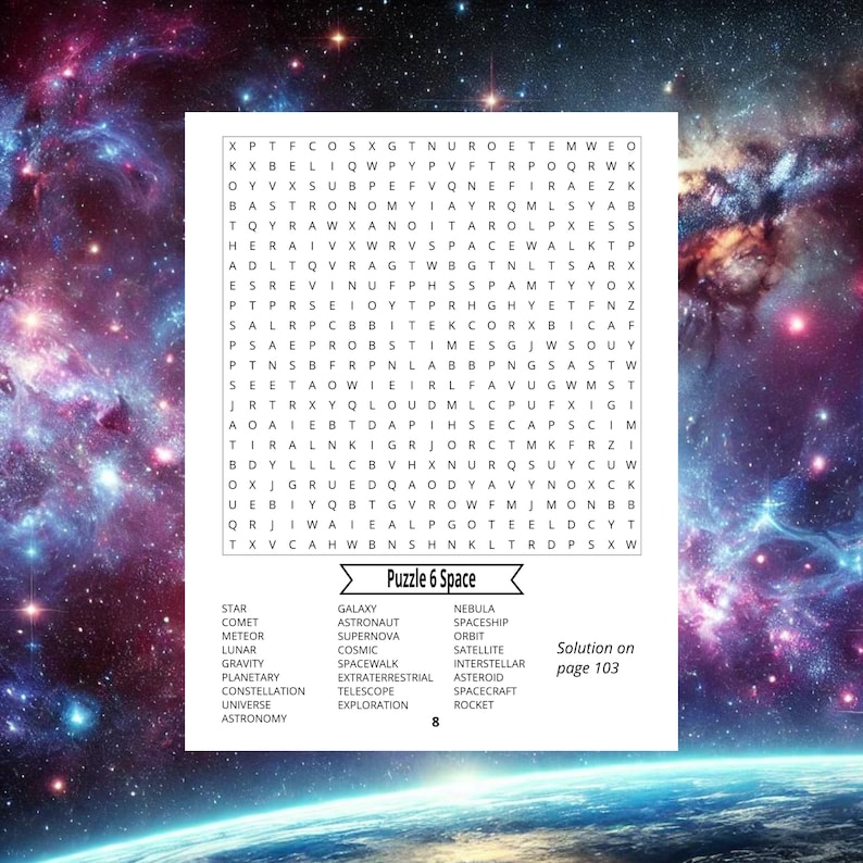 100-themed Word Search Puzzle Book: Printable, Fun & Relaxing Word ...