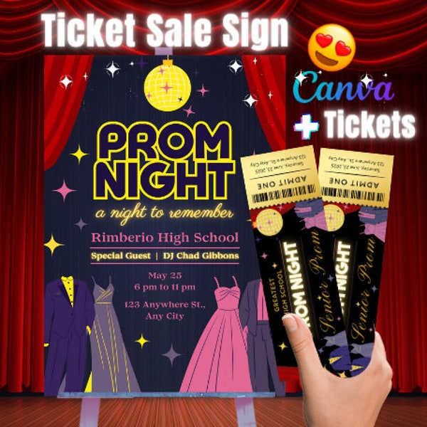Prom Ticket - Etsy