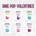Printable Valentine Cards, Ring Pop Valentine Cards, Printable ...