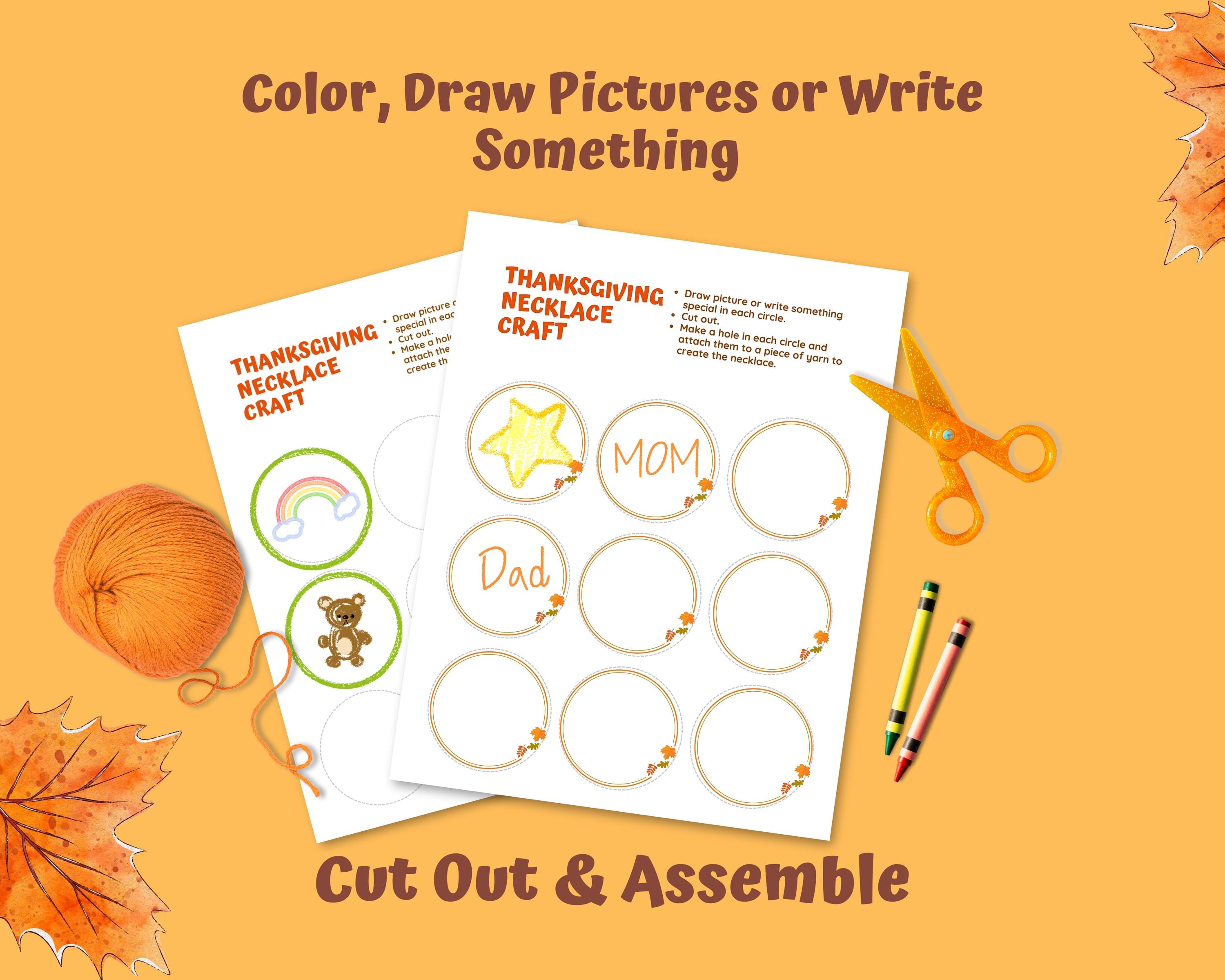 Thanksgiving Gratitude Activity Pack, Kids Turkey Game (digital ...