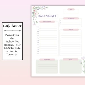 Pretty in Pink Planner - Includes To-do List and Password Tracker! - Etsy