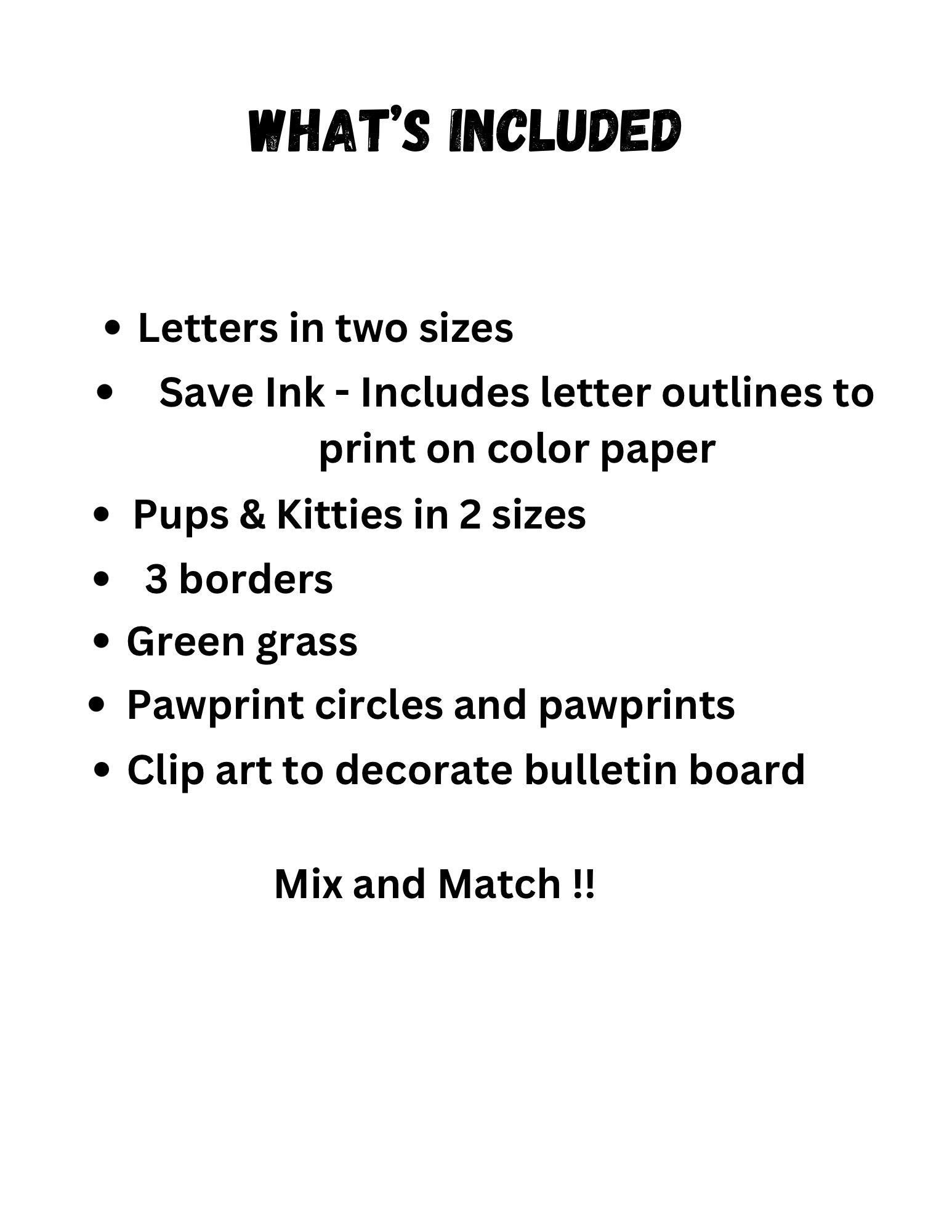 School Bulletin Board Kit - Pawsome Class , Be Kind & Make Someone ...