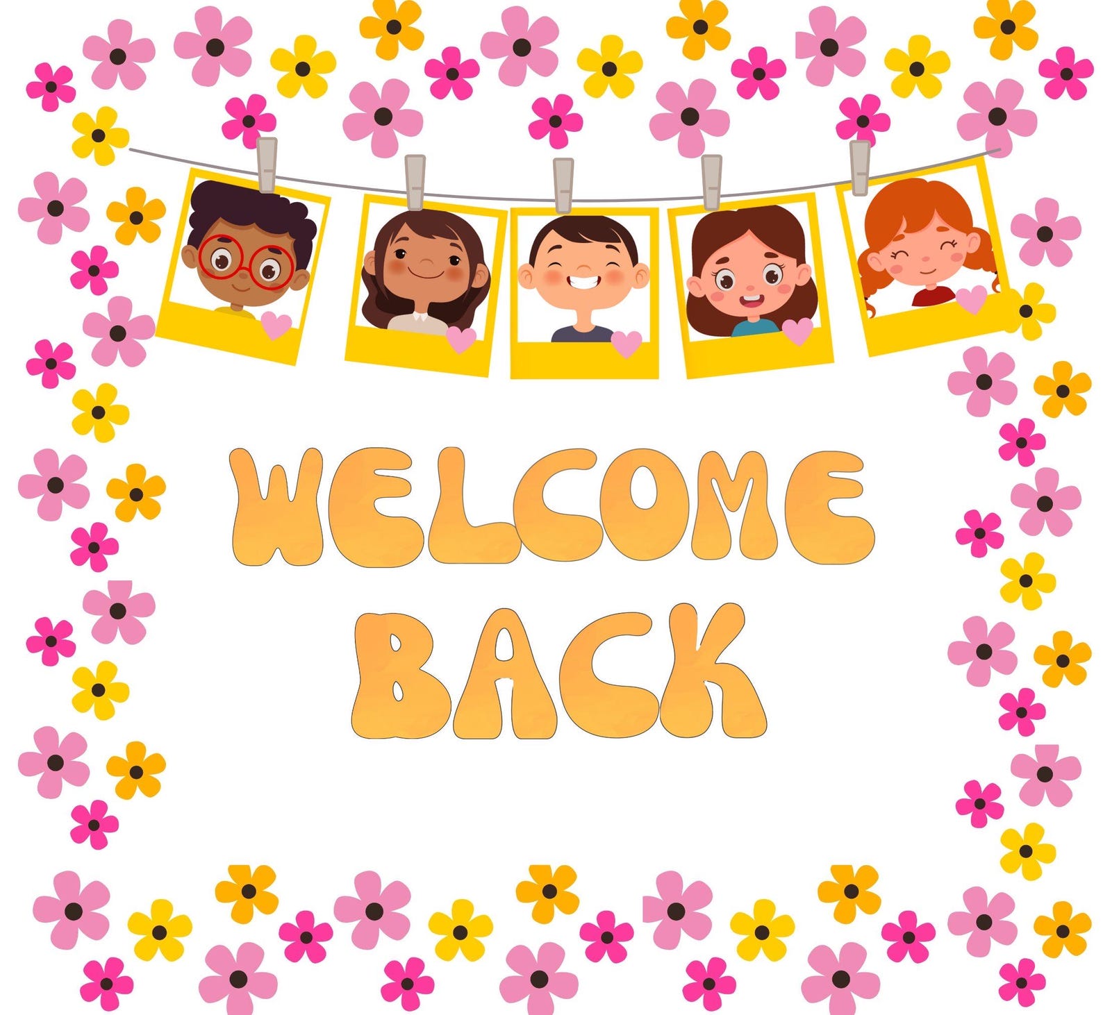 Groovy Retro Back to School Bulletin Board Kit “welcome Back” - Etsy