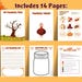 Thanksgiving Gratitude Activity Pack, Kids Turkey Game (digital ...