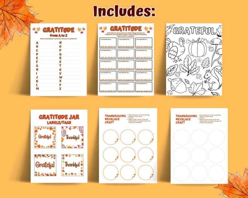 Thanksgiving Gratitude Activity Pack for Kids, Build A Turkey ...