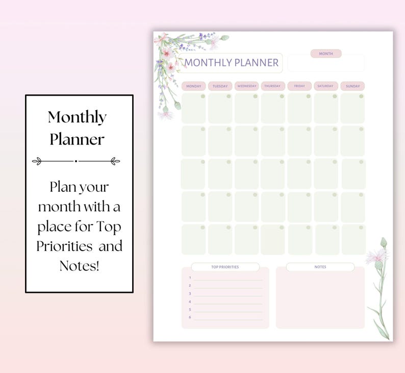 Pretty in Pink Planner - Includes To-do List and Password Tracker! - Etsy