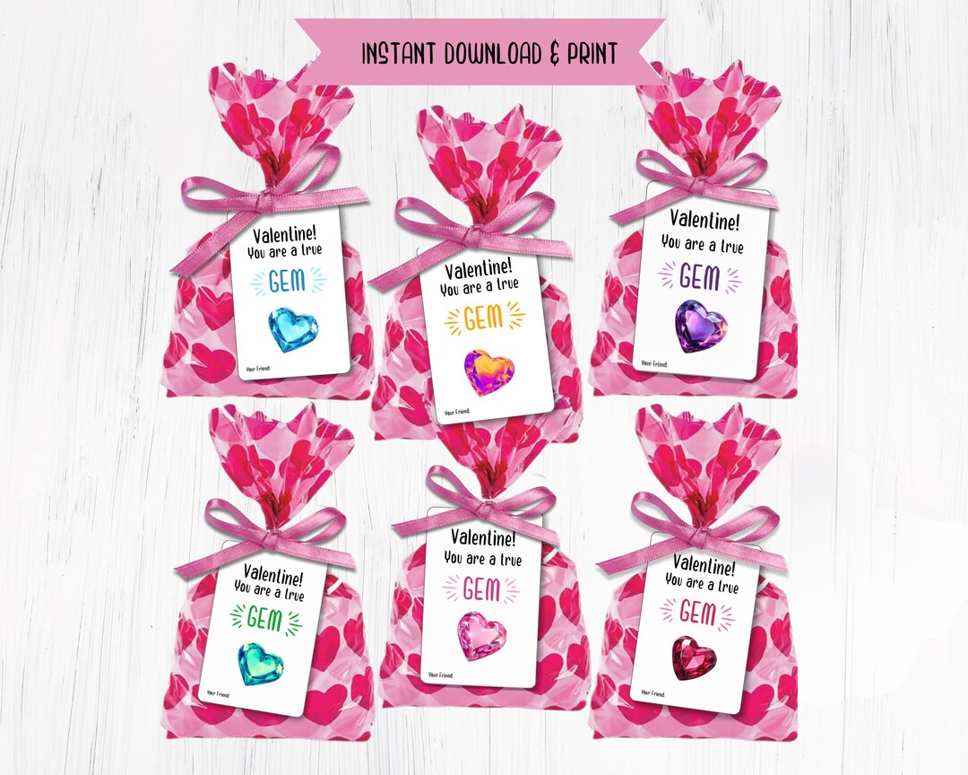 Printable Valentine Cards, Ring Pop Valentine Cards, Printable ...