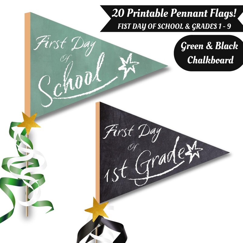 Chalkboard Pennant - Etsy