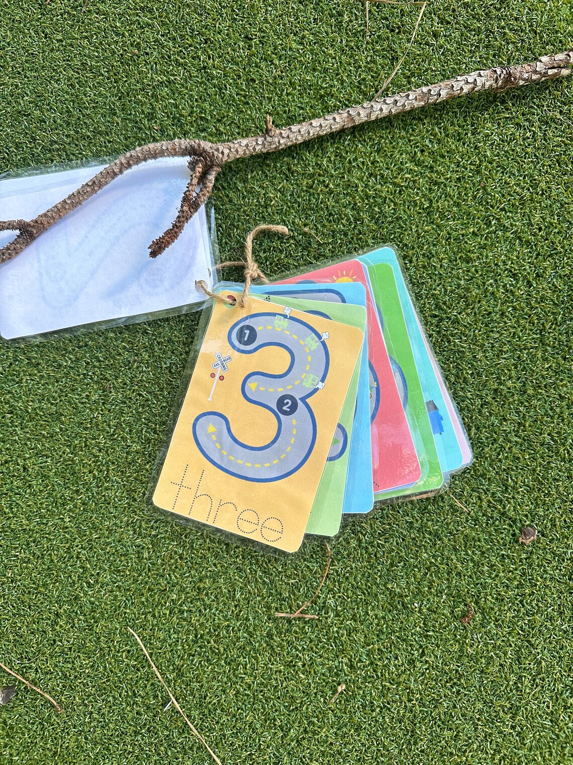 Montessori Printable Number Tracing Flashcards, Transportation Theme 0 ...