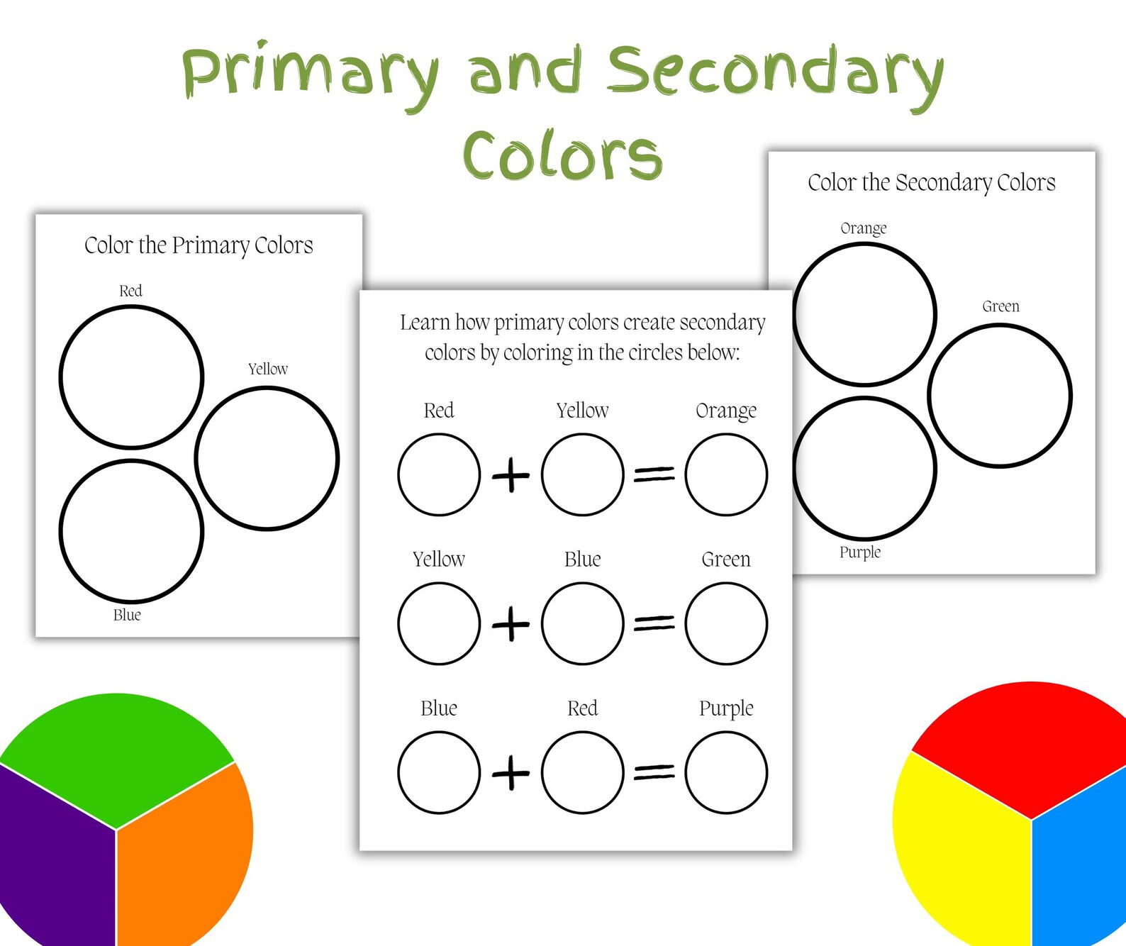 Learning Colors for Kids Printable | Preschool & Toddler Color ...