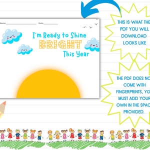 First Day of Preschool Coloring Page, Sunshine Craft, Kindergarten ...