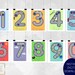 Montessori Printable Number Tracing Flashcards, Transportation Theme 0 ...