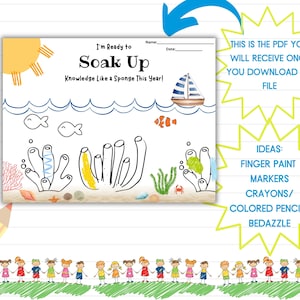 Back to School Printable Coloring Page, Under the Sea School Classroom ...
