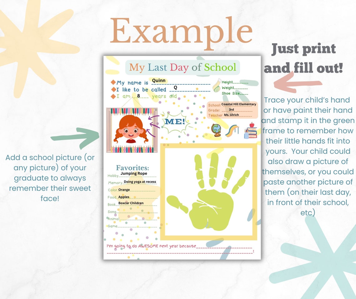 Last Day of School, Last Day of School Sign, Last Day of School ...