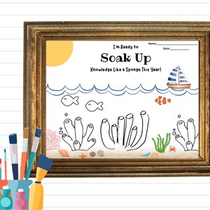 Back to School Printable Coloring Page, Under the Sea School Classroom ...