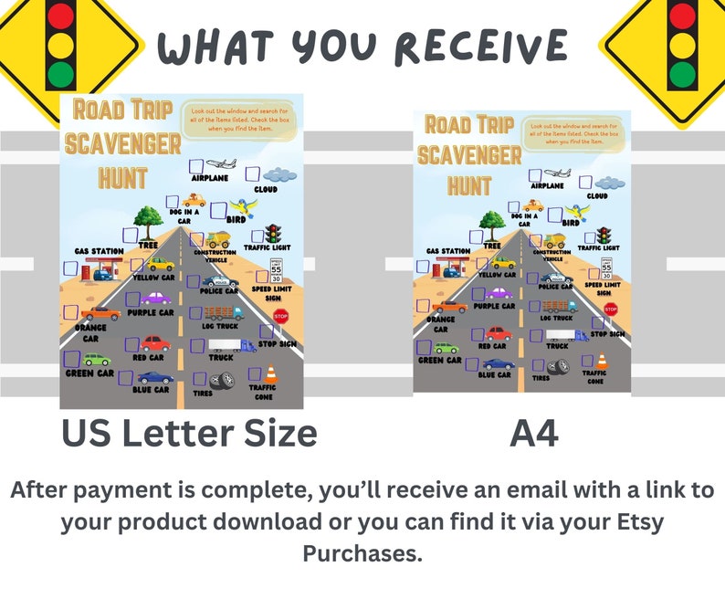 Road Trip Scavenger Hunt for Kids (digital Download) - Etsy
